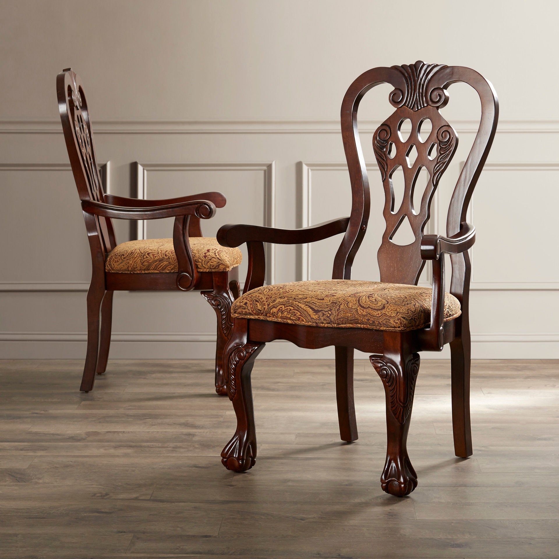 Mcdougald Upholstered Dining Chair set de2 – Dekor